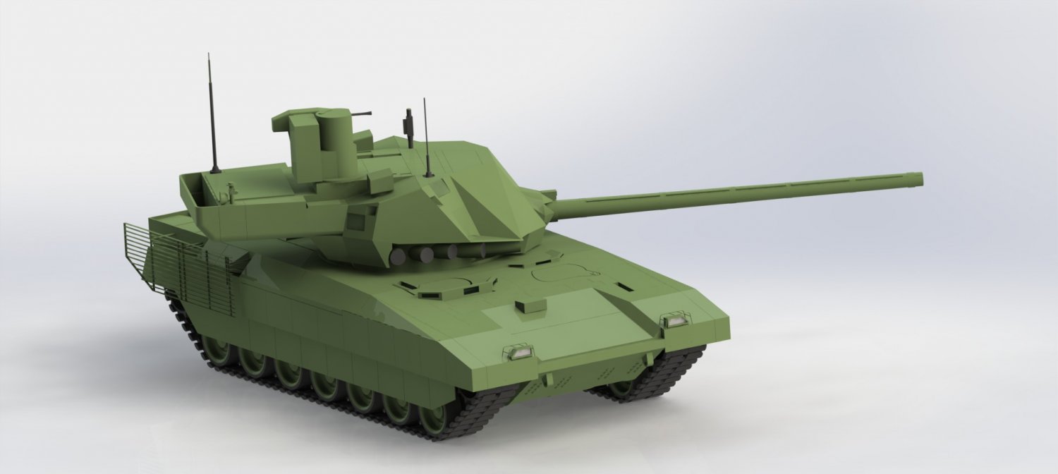 T 14 Armata 3D Model in Tank 3DExport