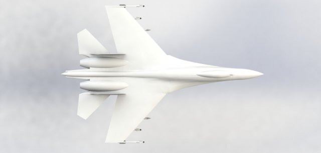 su 27 with rockets r77 r73 and r27 3D Model in Fighter 3DExport