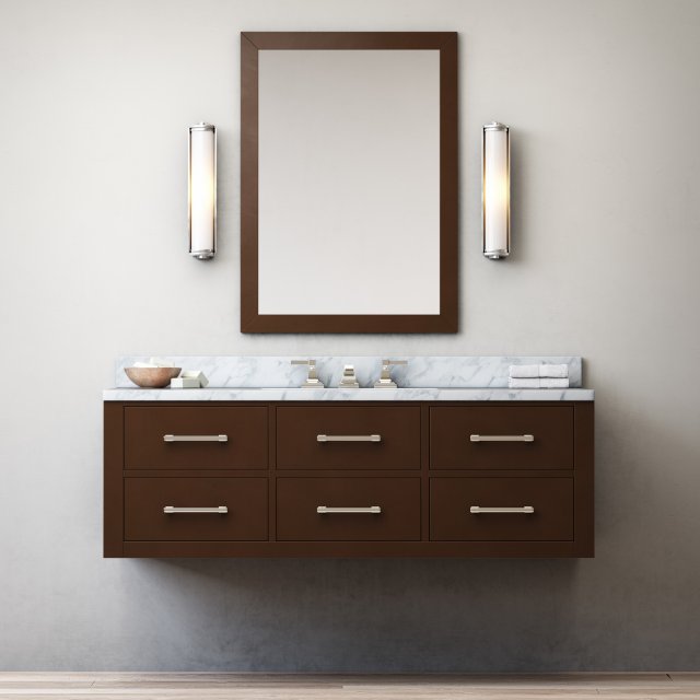 hutton single extra-wide floating vanity 3D Model in Bathroom 3DExport