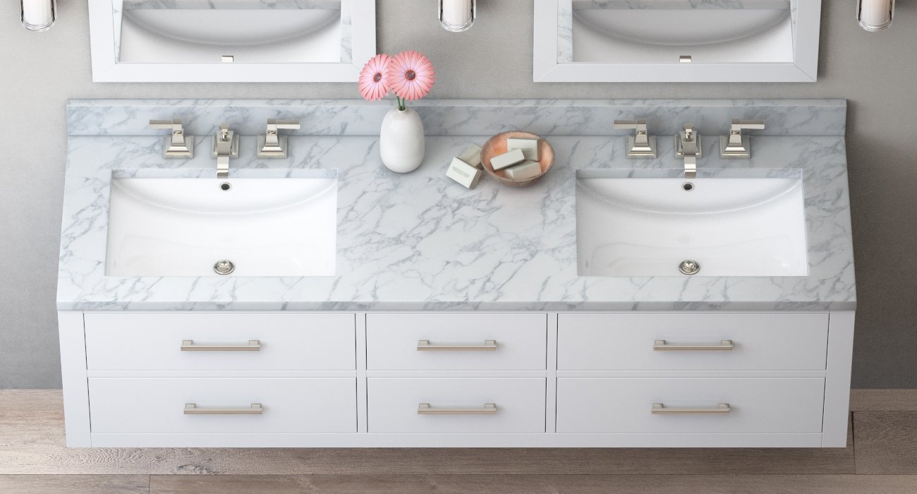 hutton double floating vanity 3D Models in Bathroom 3DExport