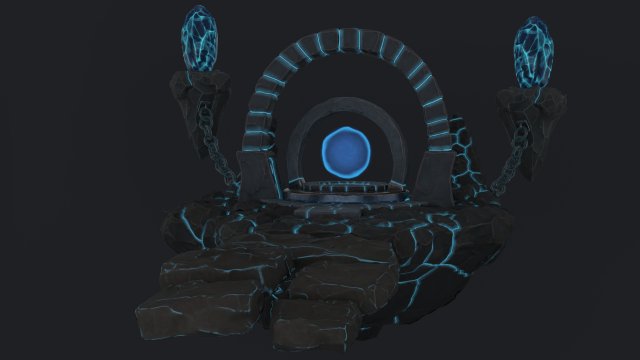 stylized altar 3D Model in Fantasy 3DExport