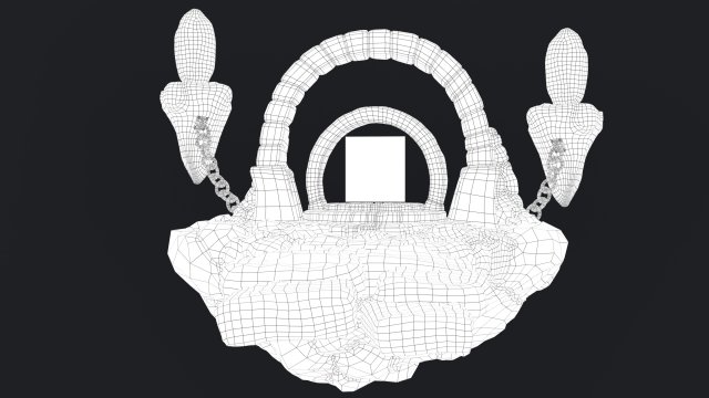 stylized altar 3D Model in Fantasy 3DExport