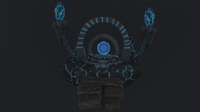 stylized altar 3D Model in Fantasy 3DExport