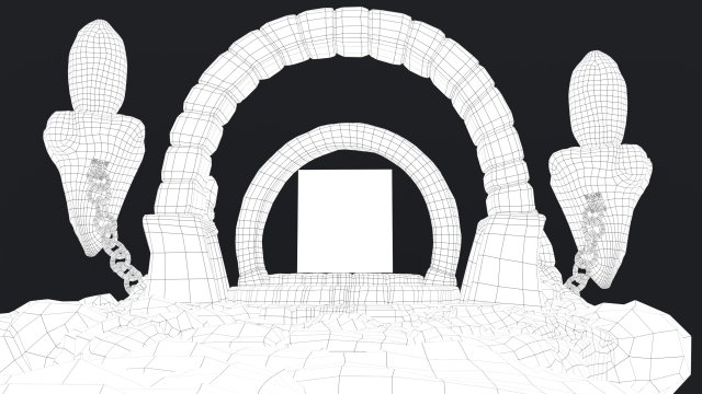 stylized altar 3D Model in Fantasy 3DExport