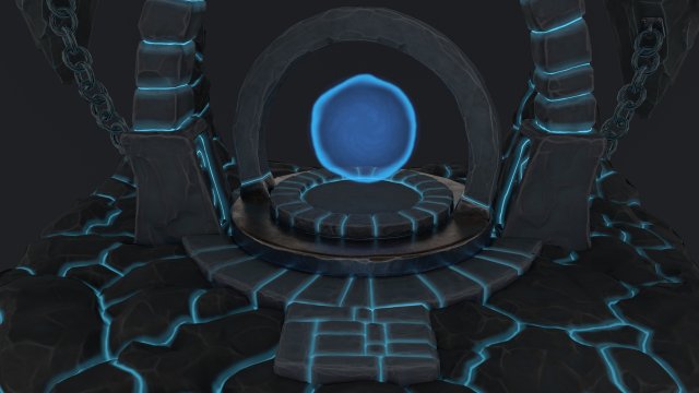 stylized altar 3D Model in Fantasy 3DExport