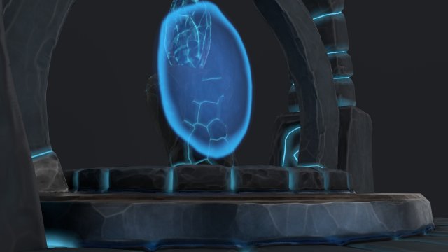 stylized altar 3D Model in Fantasy 3DExport