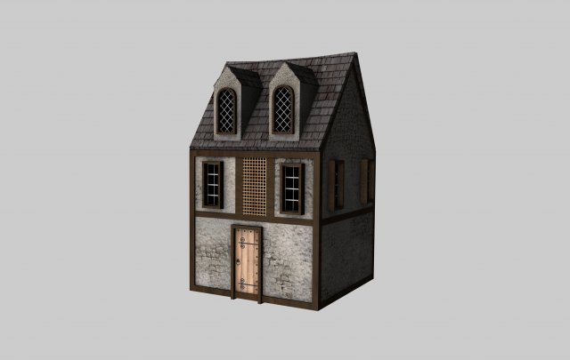 medieval low poly game pack buildings 3D Model in Fantasy 3DExport