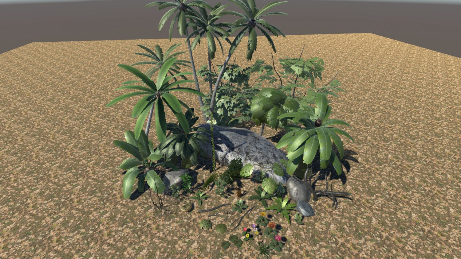 Tropical Nature 50 models pack 3D Model in Tree 3DExport
