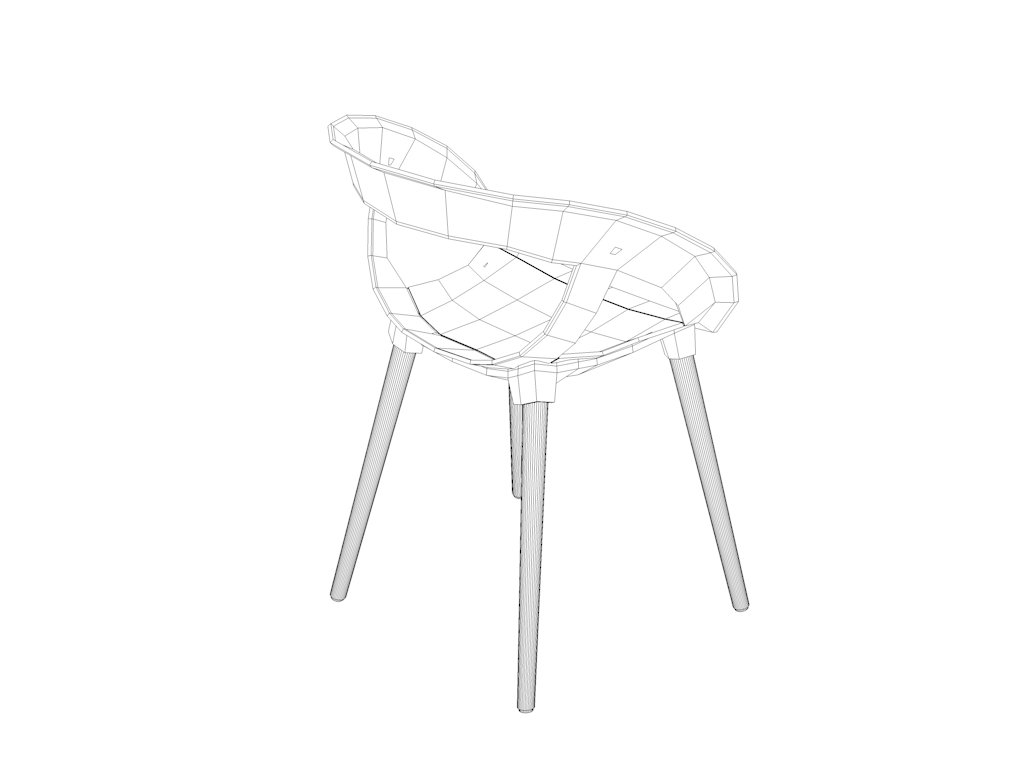 Moema BL 3D Model in Chair 3DExport