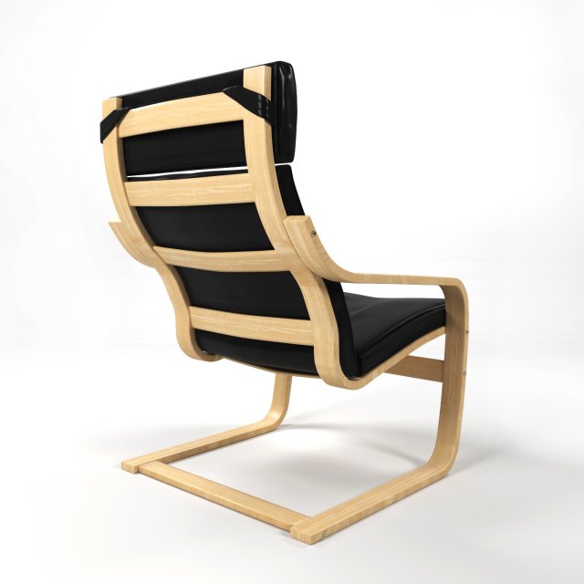 ikea pong chair 3D Model in Chair 3DExport