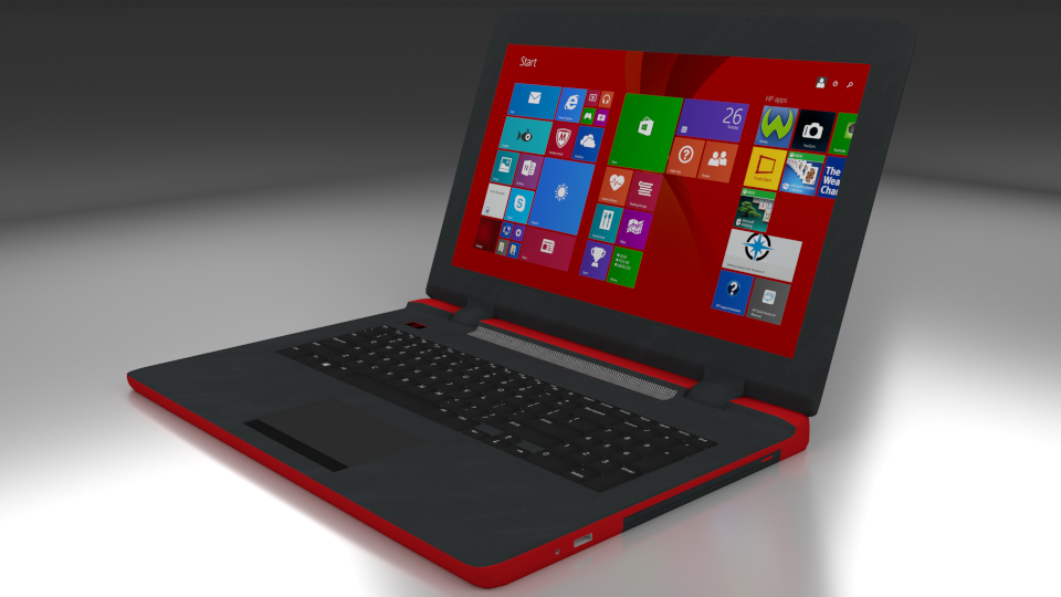 Low Poly Laptop 3D Model in Computer 3DExport