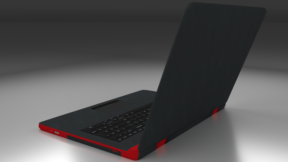 Low Poly Laptop 3D Model in Computer 3DExport