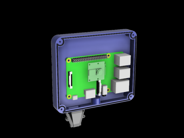 rainberry3 weatherproof case for raspberry pi 3 3D Print Model in ...