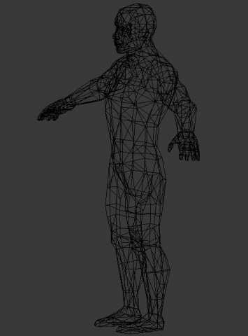 low poly male base mesh rigged 3D Model in Man 3DExport