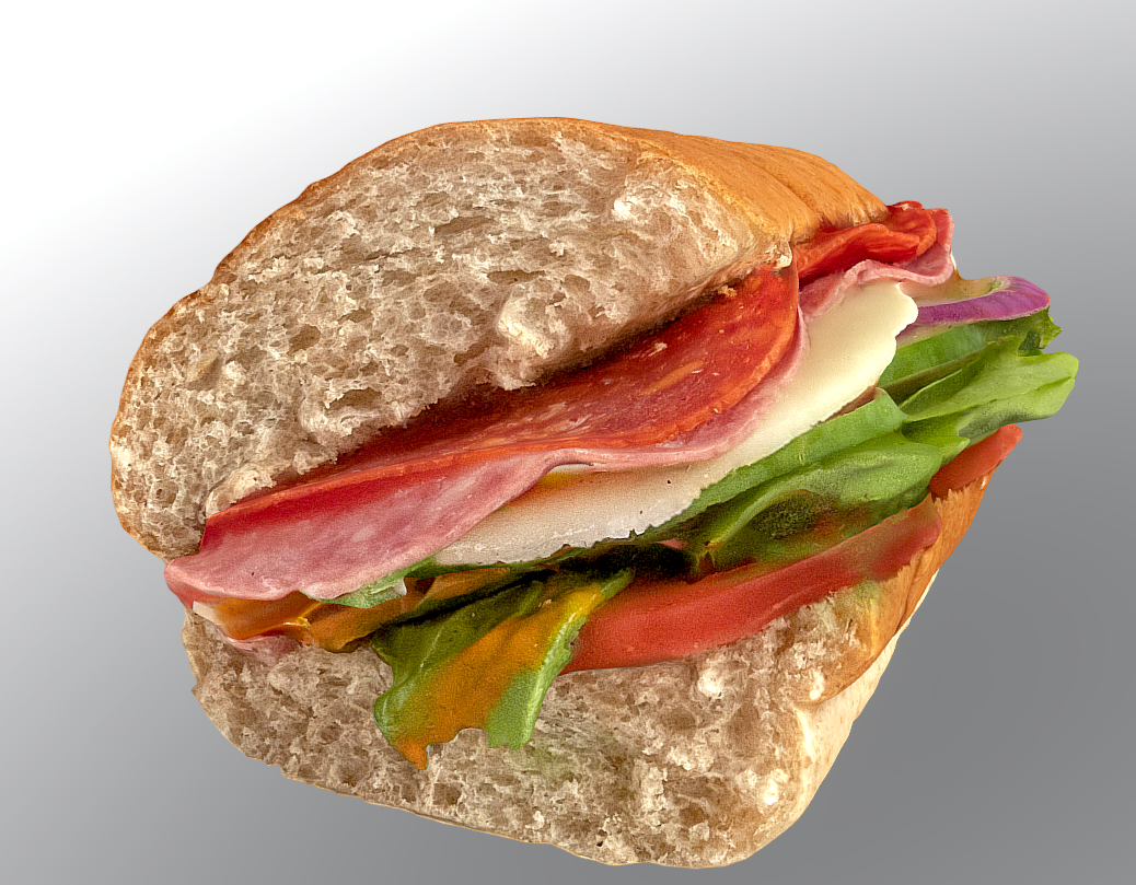 Subway Sandwich Low-poly Model 3D