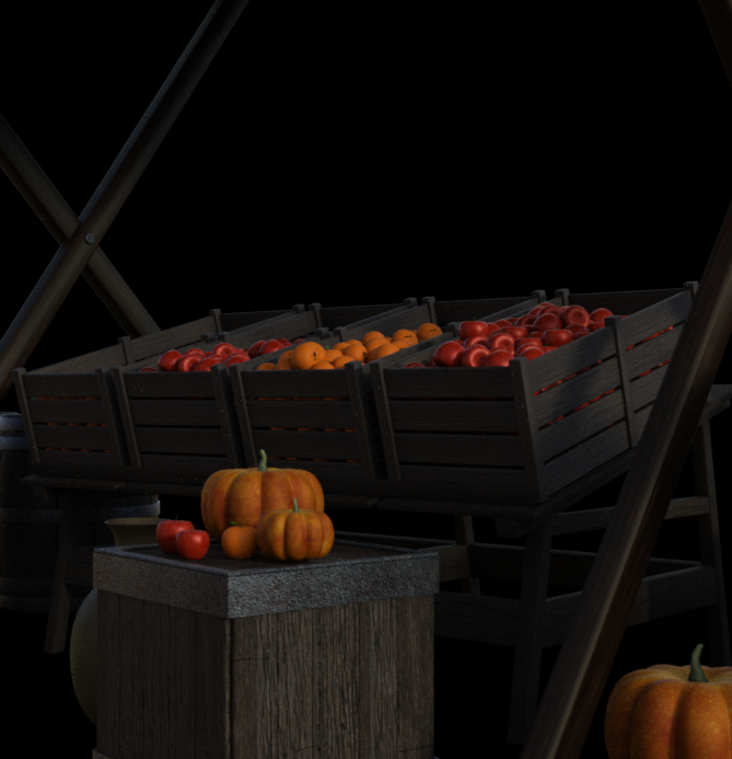 Display stand fruits Store Modèles 3D in Autre 3DExport