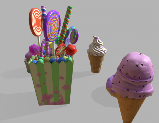 Sweets pack 3D Model in Sweets 3DExport