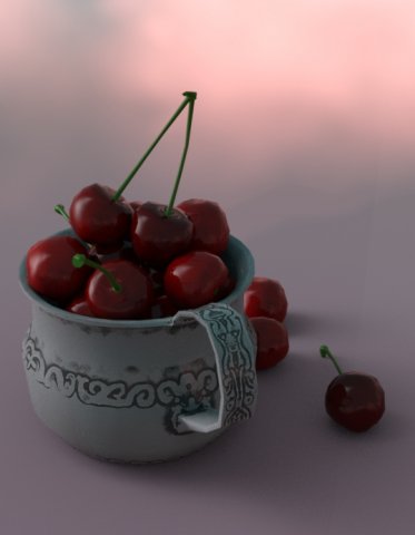 Cherry Nature 3D Model in Fruit 3DExport