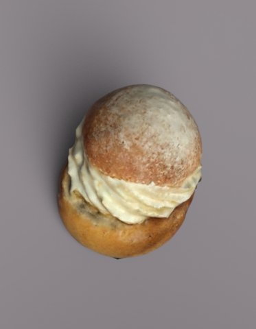 Semla 3D Model in Sweets 3DExport