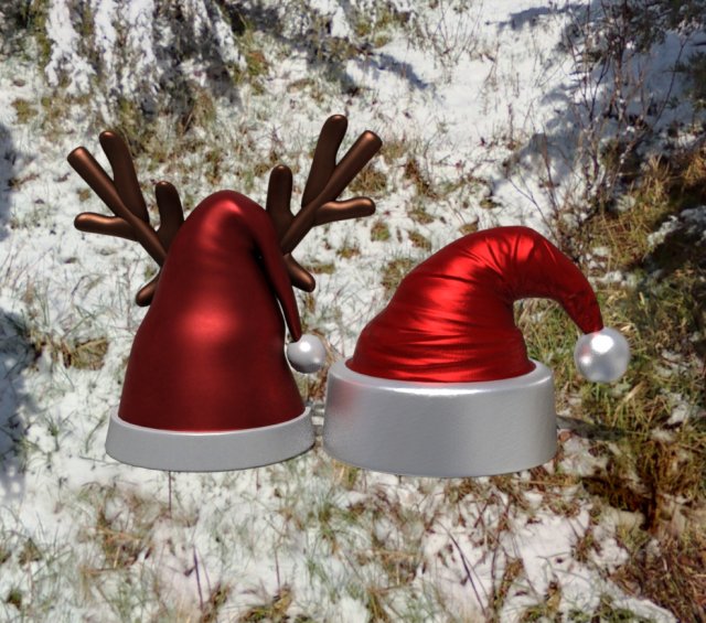 Pack props christmas 3D Model in X-mas 3DExport