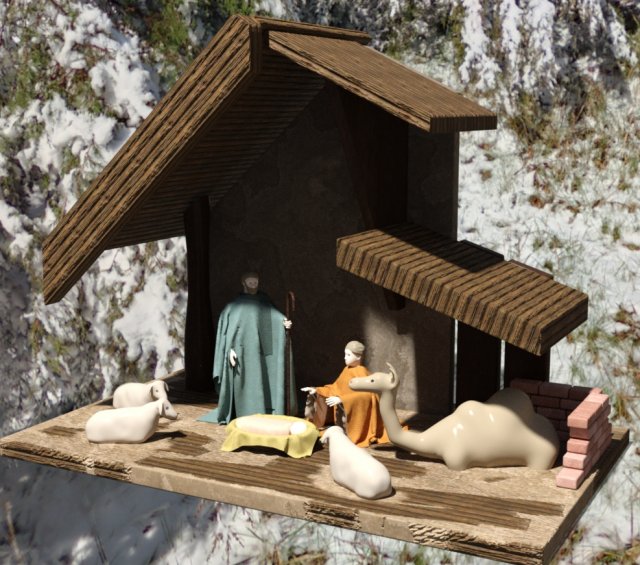 Pack props christmas 3D Model in X-mas 3DExport