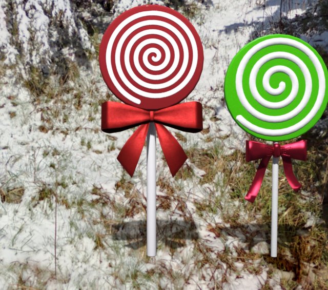 Pack props christmas 3D Model in X-mas 3DExport