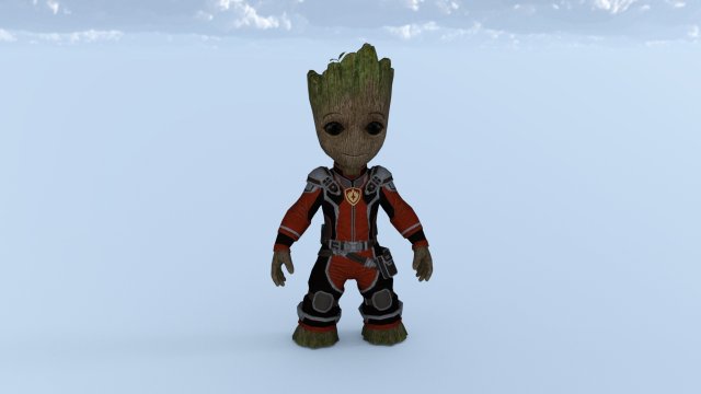 Boy groot 3D Model in Fantasy 3DExport
