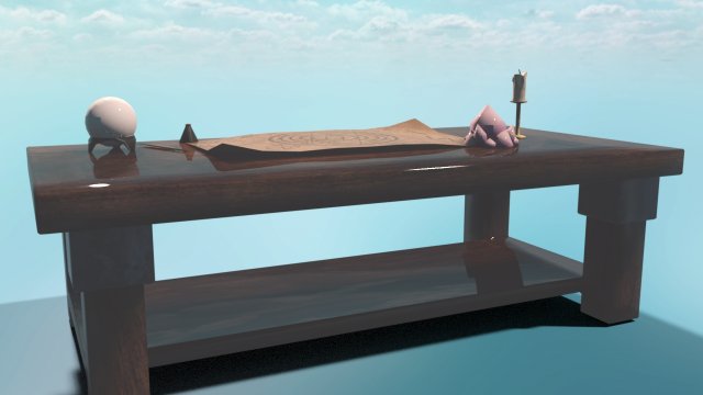 Desk wizards 3D Model in Table 3DExport