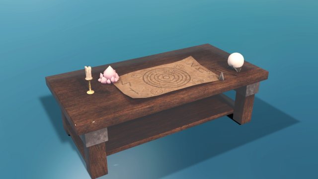 Desk wizards 3D Model in Table 3DExport