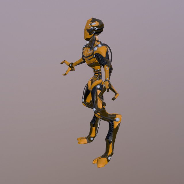 worker robot 3D Model in Robot 3DExport