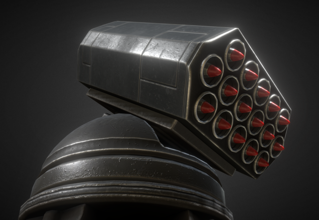 futuristic air defense tower animated Modèle 3D in SCI-FI 3DExport