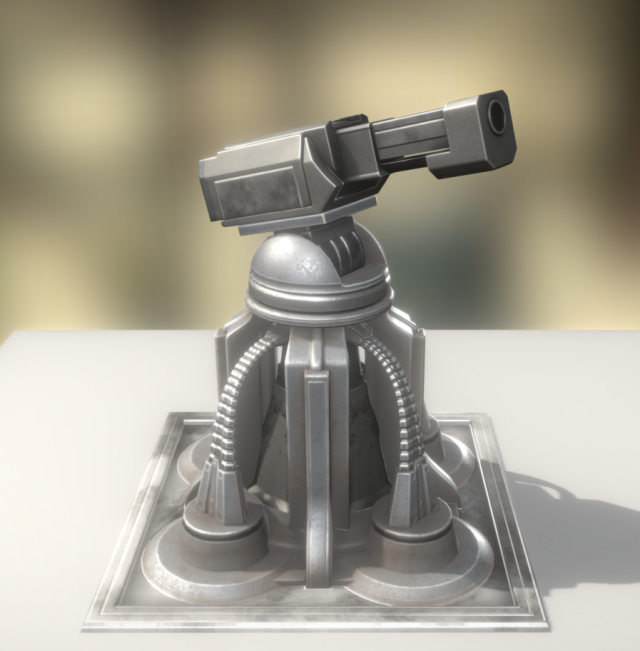 heavy tower animated 3D Model in SCI-FI 3DExport