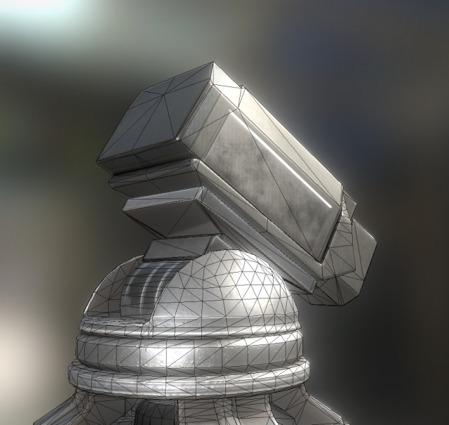 heavy tower animated 3D Model in SCI-FI 3DExport