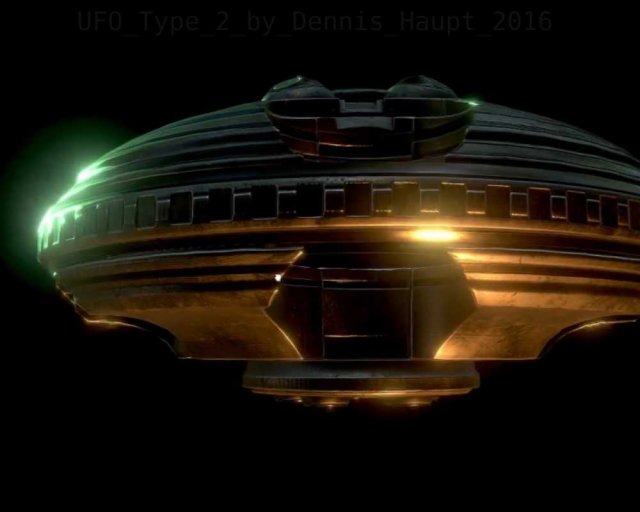 ufo type 2 animated and game ready 3D Model in Fantasy Spacecraft 3DExport