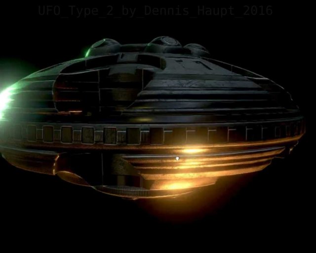 ufo type 2 animated and game ready 3D Model in Fantasy Spacecraft 3DExport