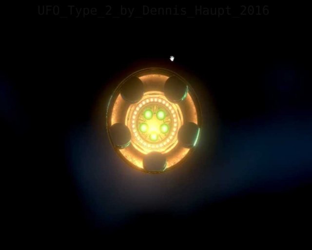ufo type 2 animated and game ready 3D Model in Fantasy Spacecraft 3DExport