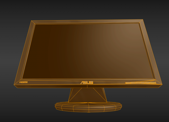 pc monitor asus 3D Model in TV 3DExport