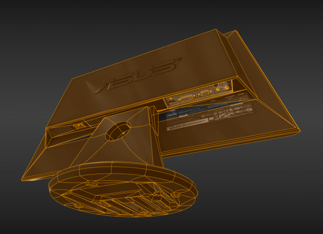 pc monitor asus 3D Model in TV 3DExport