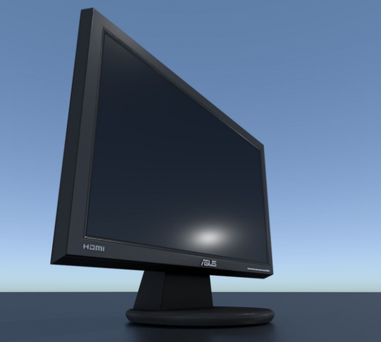 pc monitor asus 3D Model in TV 3DExport