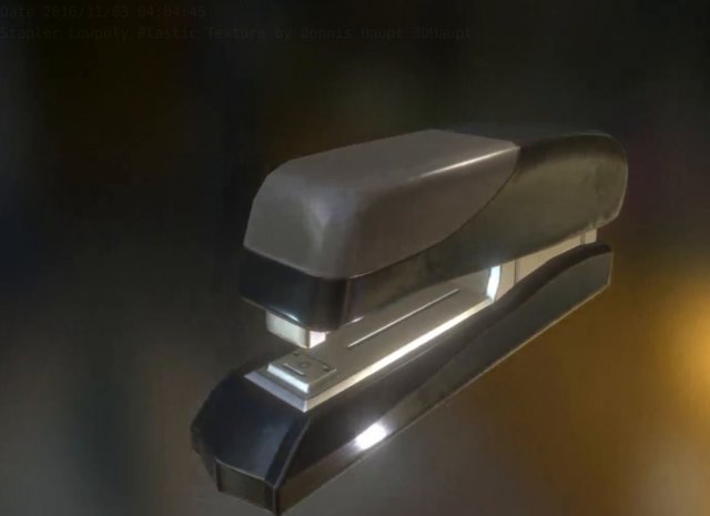 stapler rigged and animated plastic version 3D Model in Office 3DExport