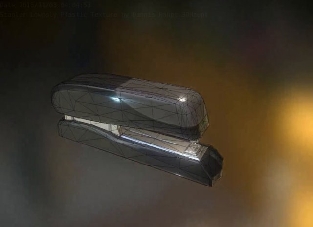 stapler rigged and animated plastic version 3D Model in Office 3DExport