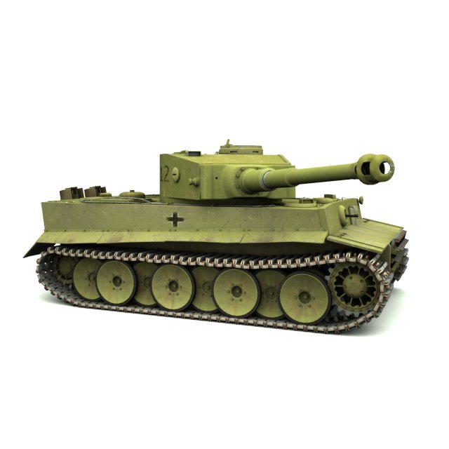 panzerkampfwagen vi tiger 3D Model in Tank 3DExport