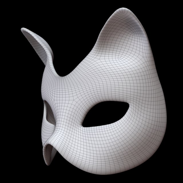 cat mask 3D Model in Clothing 3DExport