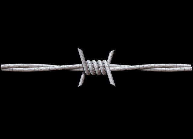 Barbed Wire 3D Model in Tools 3DExport