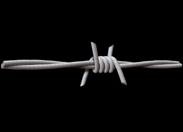 Barbed Wire 3D Model in Tools 3DExport