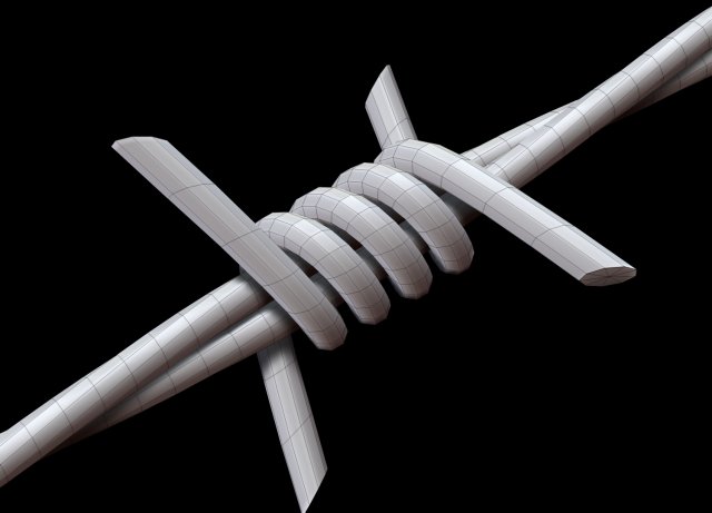 Barbed Wire 3D Model in Tools 3DExport