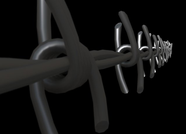 Barbed Wire 3D Model in Tools 3DExport