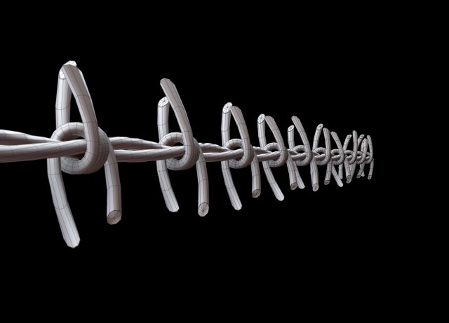 Barbed Wire 3D Model in Tools 3DExport
