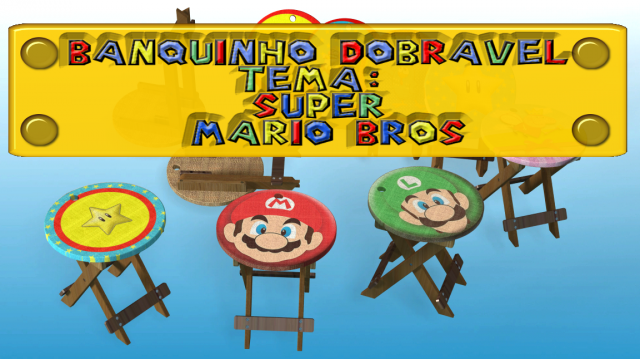 super marios folding stool plans on youtube video Free 3D Model in ...