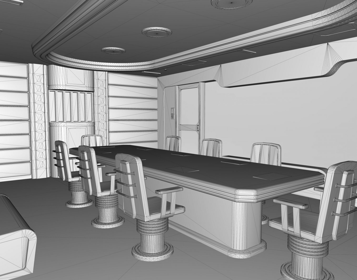 Sci-fi fantastic office 3D Model in Office 3DExport